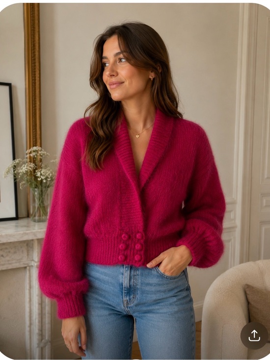 Woof | Sweaters | Woof Design Newfoundlandfuchsia Shawl Collar ...